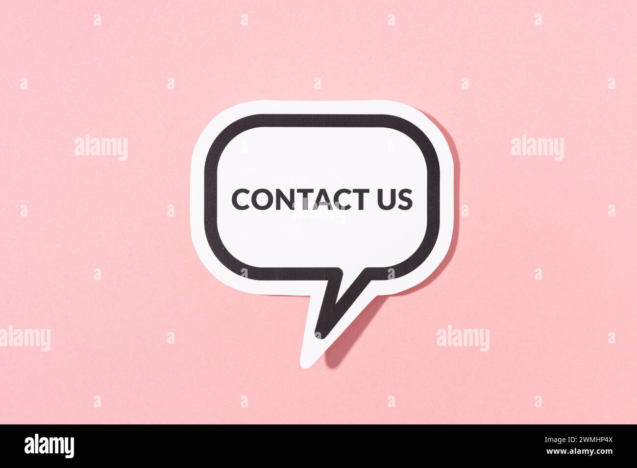 Pink speech bubble text hi-res stock photography and images - Alamy
