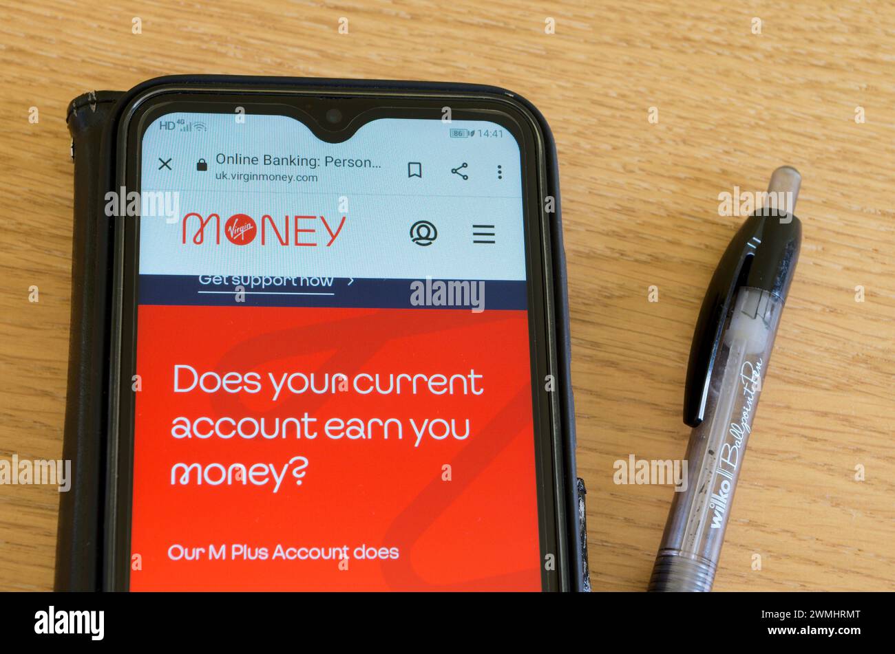 Virgin Money Website Webpage On An Android Smartphone Stock Photo - Alamy