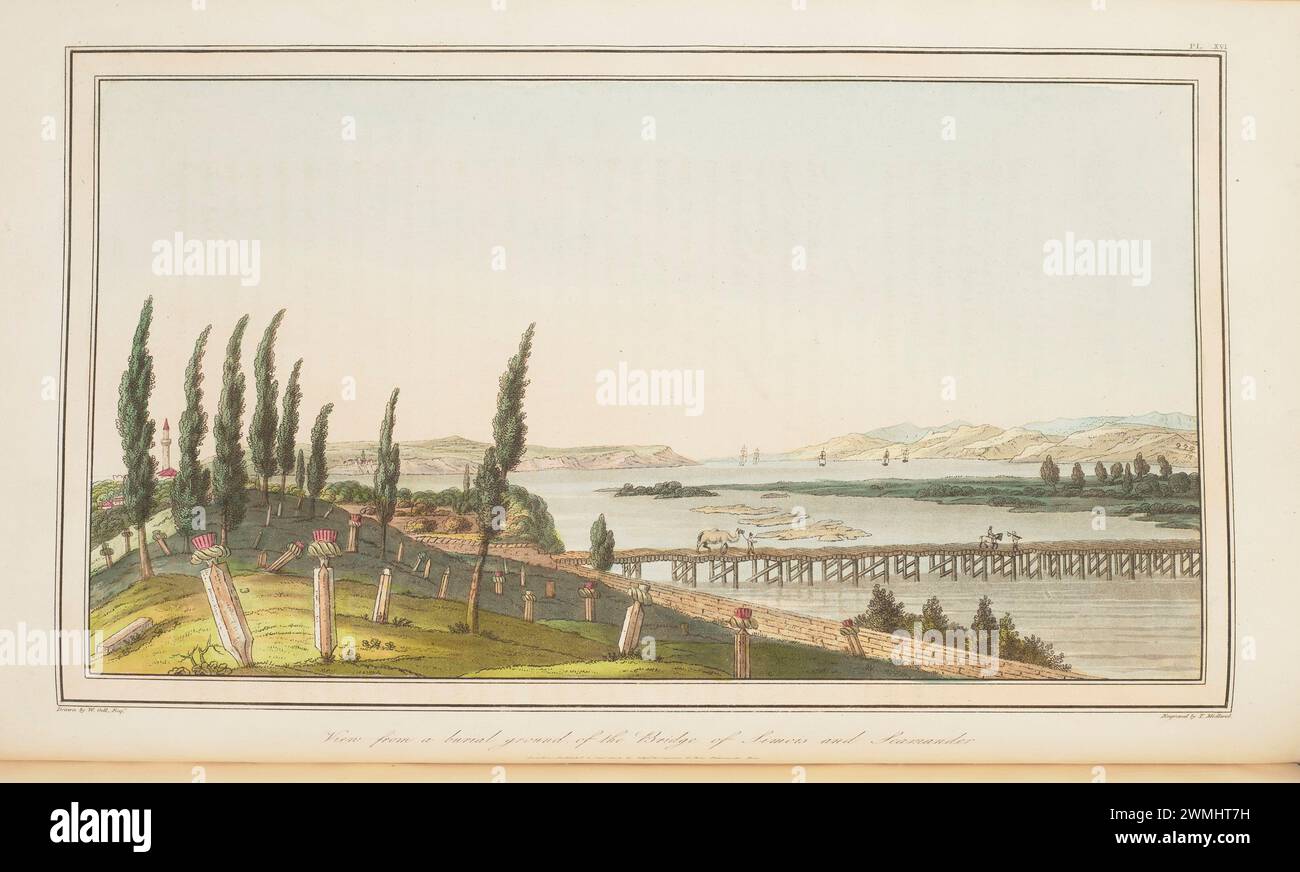 "View of a burial ground, of the bridge of Simois and Scamander" from ...