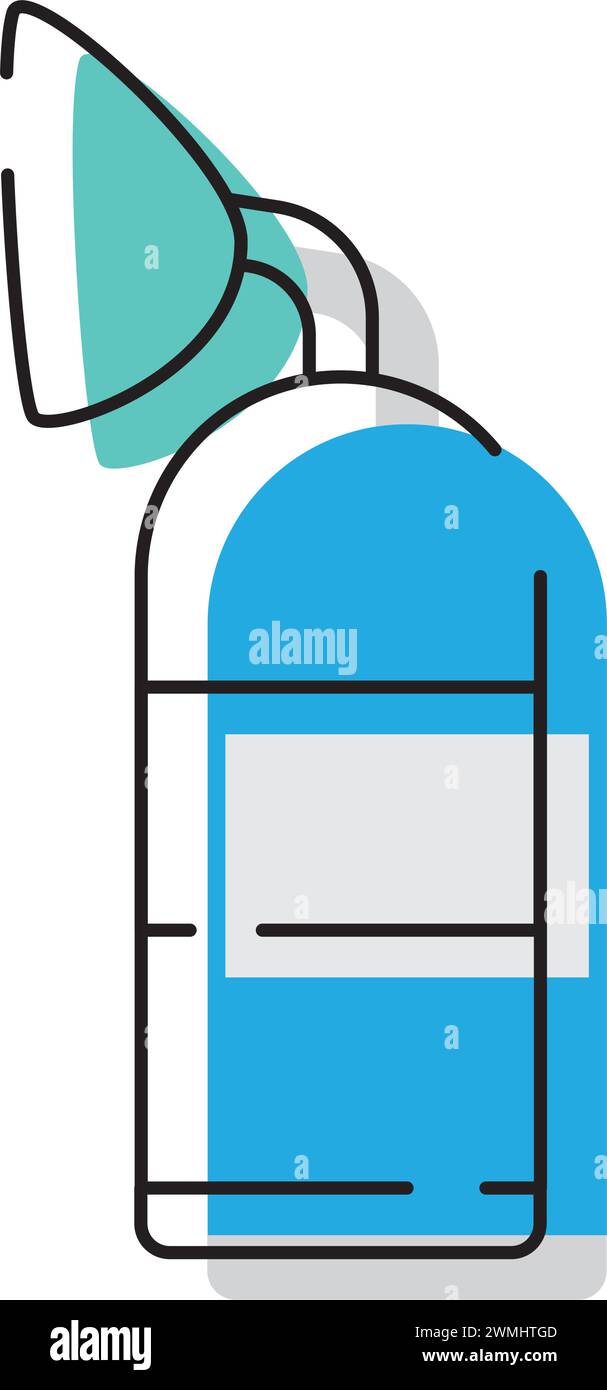 Colored oxygen flask Medicine icon Vector Stock Vector Image & Art - Alamy