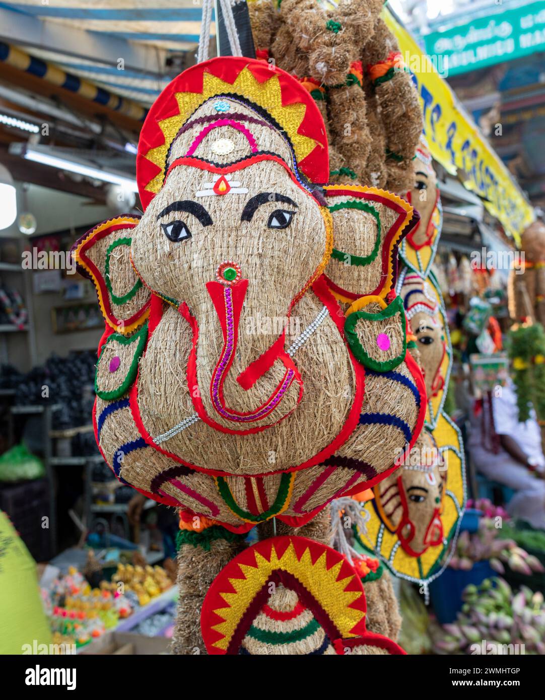 A Cloth Ganesh in Pondicherry Market India Stock Photo - Alamy