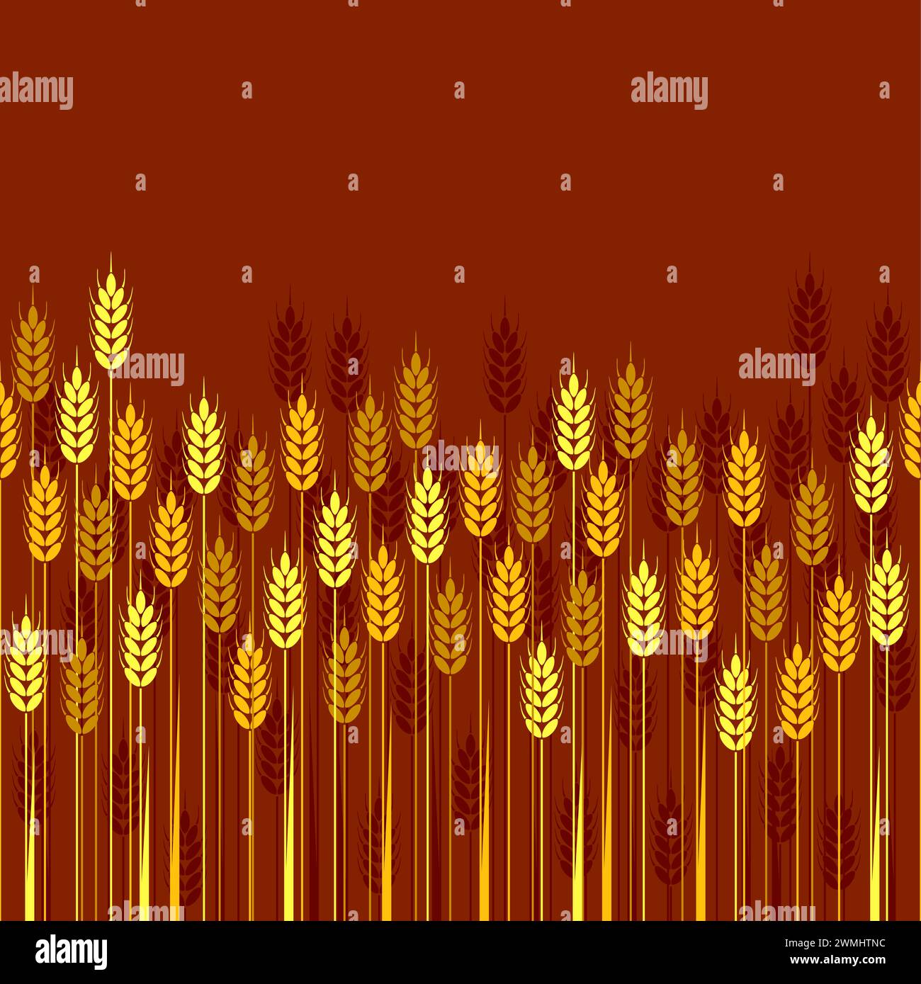 Barley harvest illustration Stock Vector Images - Alamy