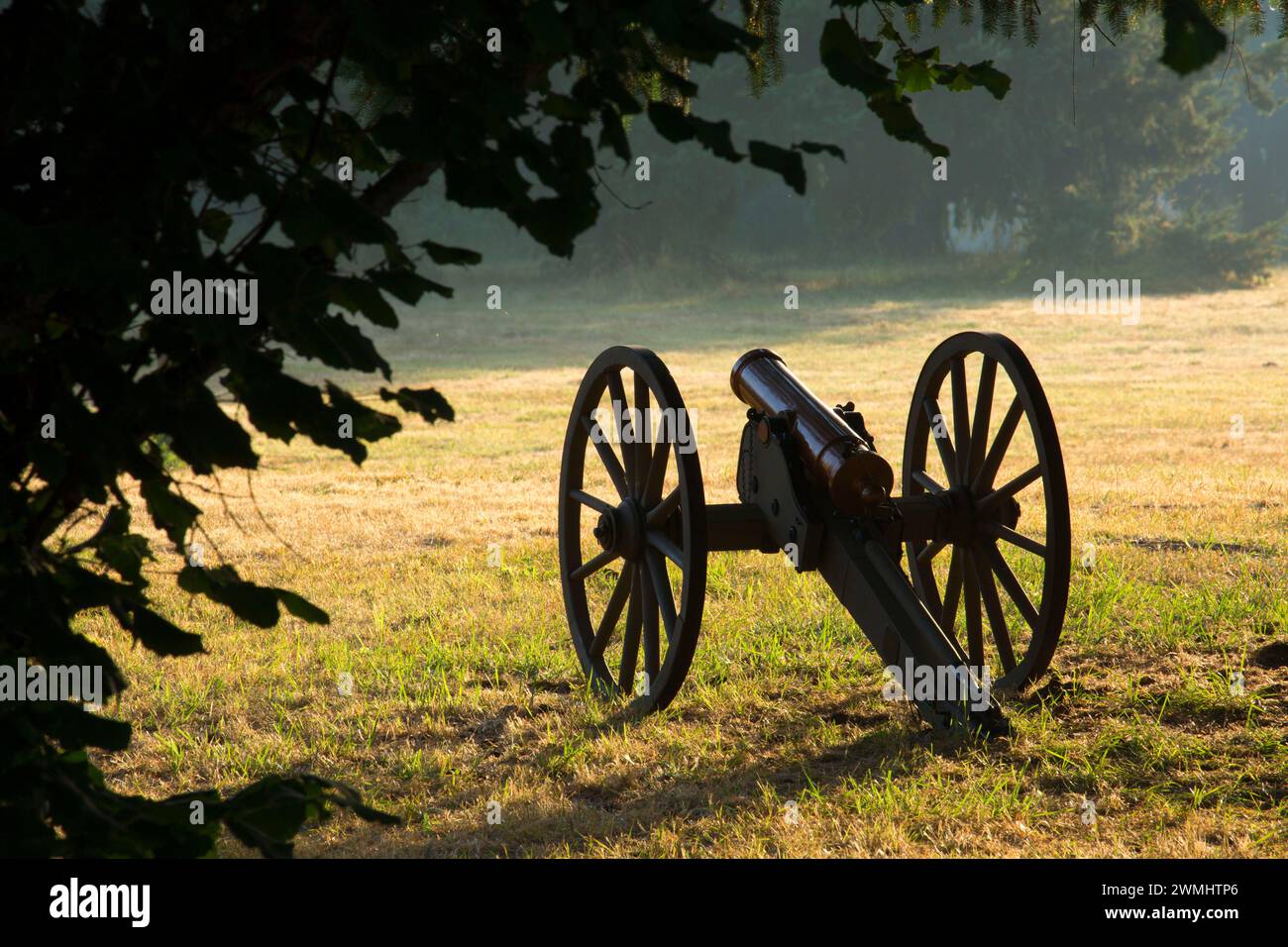 Cannon, Civil War Re-enactment, Willamette Mission State Park, Oregon ...