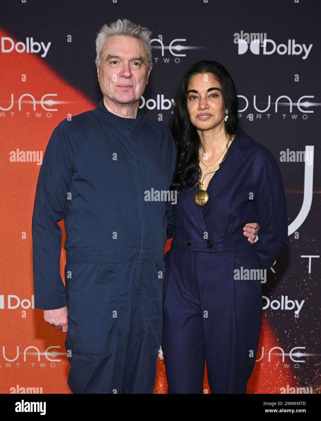 Photo by: zz/NDZ/STAR MAX/IPx 2024 2/25/24 David Byrne and Mala Gaonkar ...