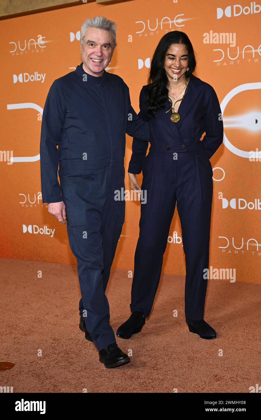 Photo by: zz/NDZ/STAR MAX/IPx 2024 2/25/24 David Byrne and Mala Gaonkar ...