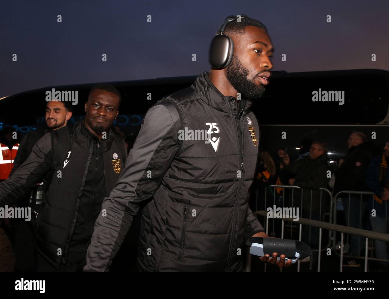 Maidstone United's Paul Appiah arriving before the Emirates FA Cup ...