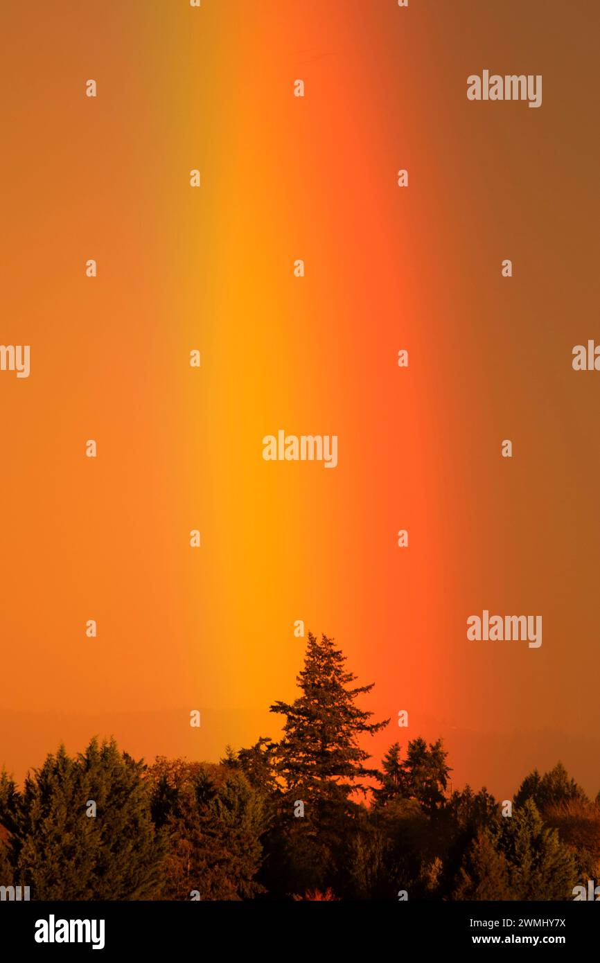 Rainbow, Marion County, Oregon Stock Photo - Alamy