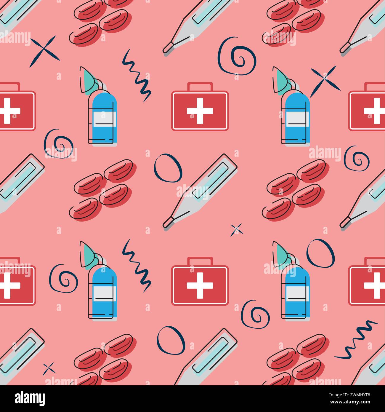 Medical icon Pattern background Vector Stock Vector Image & Art - Alamy