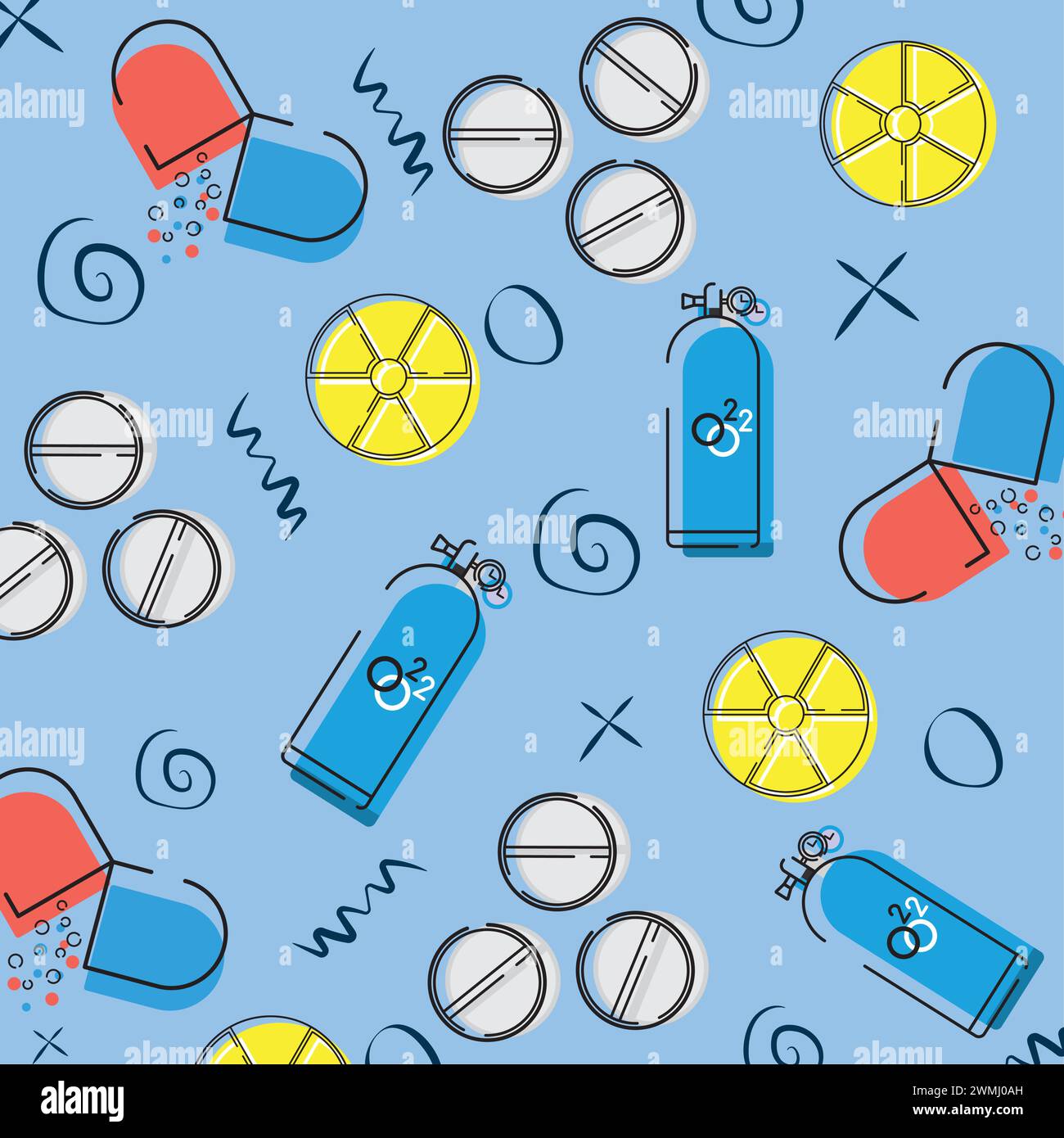 Medical icon Pattern background Vector Stock Vector Image & Art - Alamy