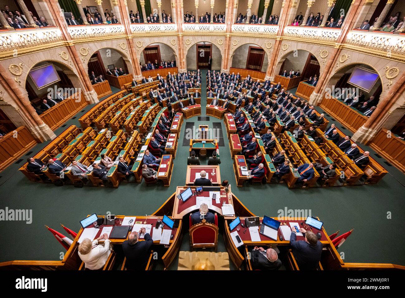 Budapest, Hungary. 26th Feb, 2024. Newly elected Hungarian President ...