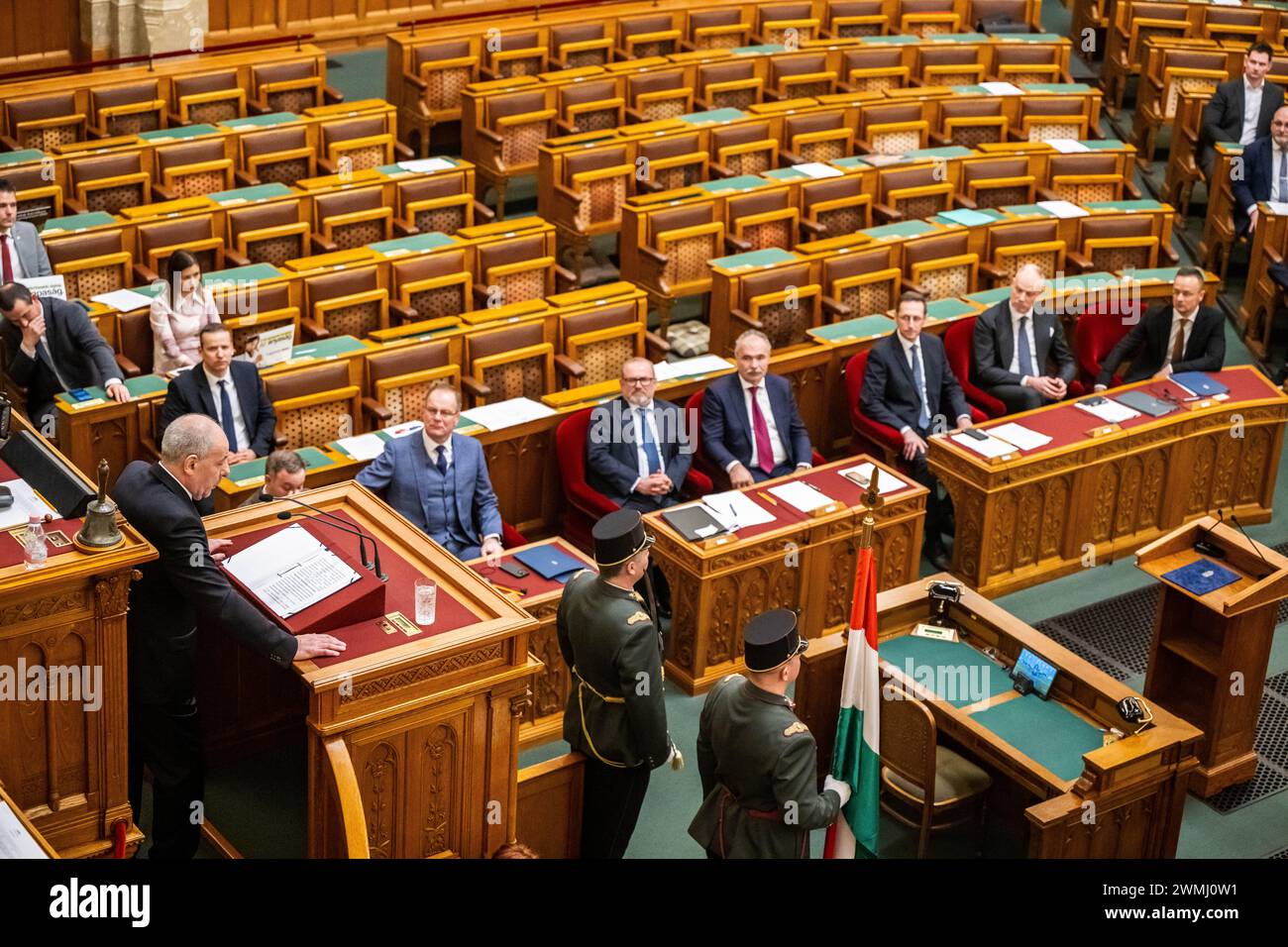 Budapest, Hungary. 26th Feb, 2024. Newly elected Hungarian President ...