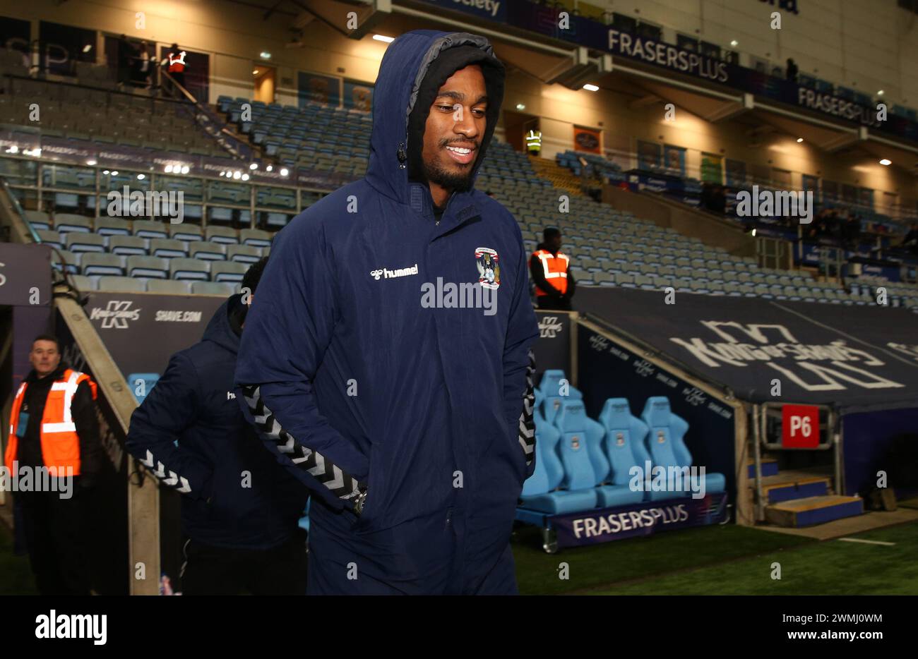 Coventry City's Haji Wright before the Emirates FA Cup fifth round ...