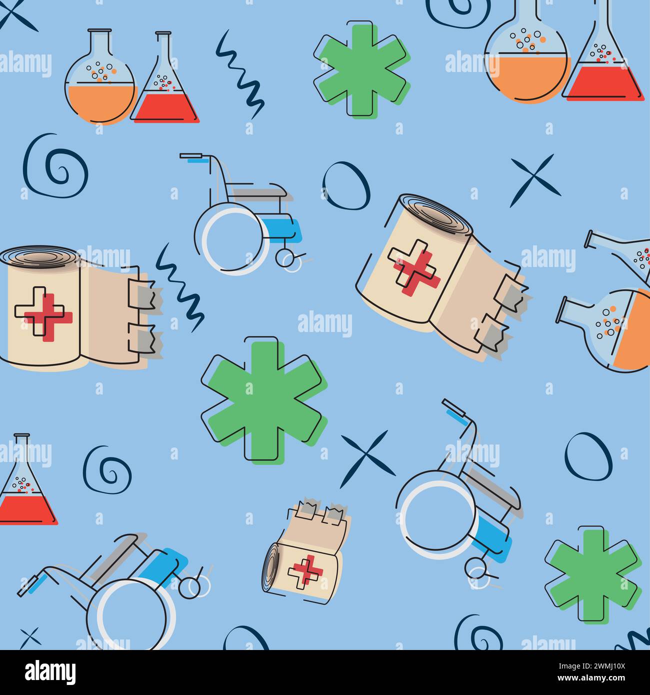 Medical icon Pattern background Vector Stock Vector Image & Art - Alamy