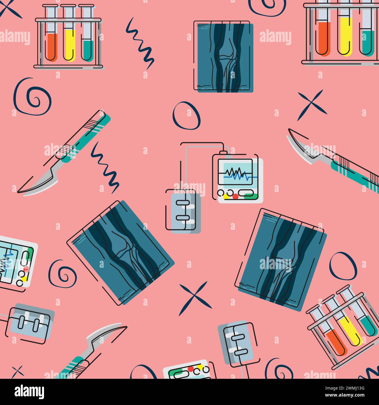 Medical icon Pattern background Vector Stock Vector Image & Art - Alamy