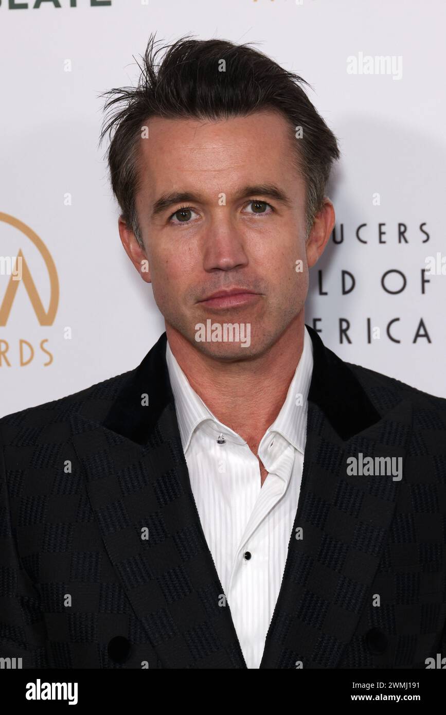 Hollywood, USA. 25th Feb, 2024. Rob McElhenny attends the 35th Annual ...