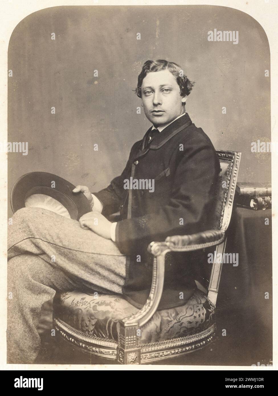 Albert Edward VII, Prince of Wales, 1858, by John Watkins Stock Photo ...