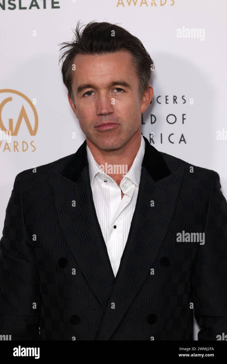 Hollywood, USA. 25th Feb, 2024. Rob McElhenny attends the 35th Annual ...