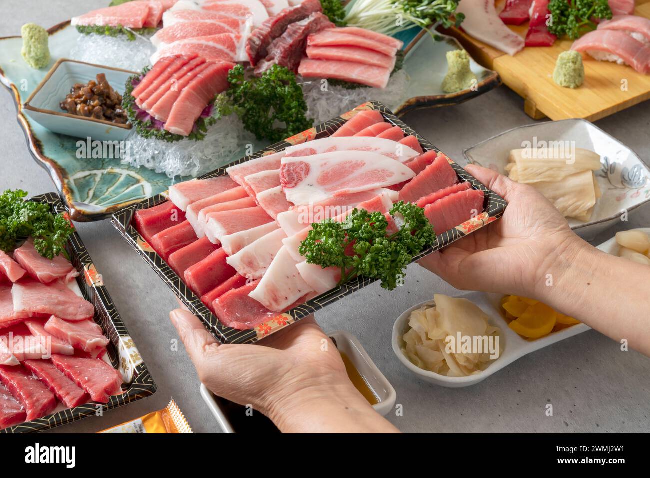 Tuna belly meat hi-res stock photography and images - Alamy