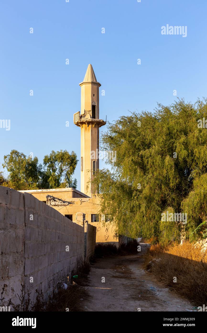 Abandoned street of Al Jazirah Al Hamra haunted town in Ras Al Khaimah ...