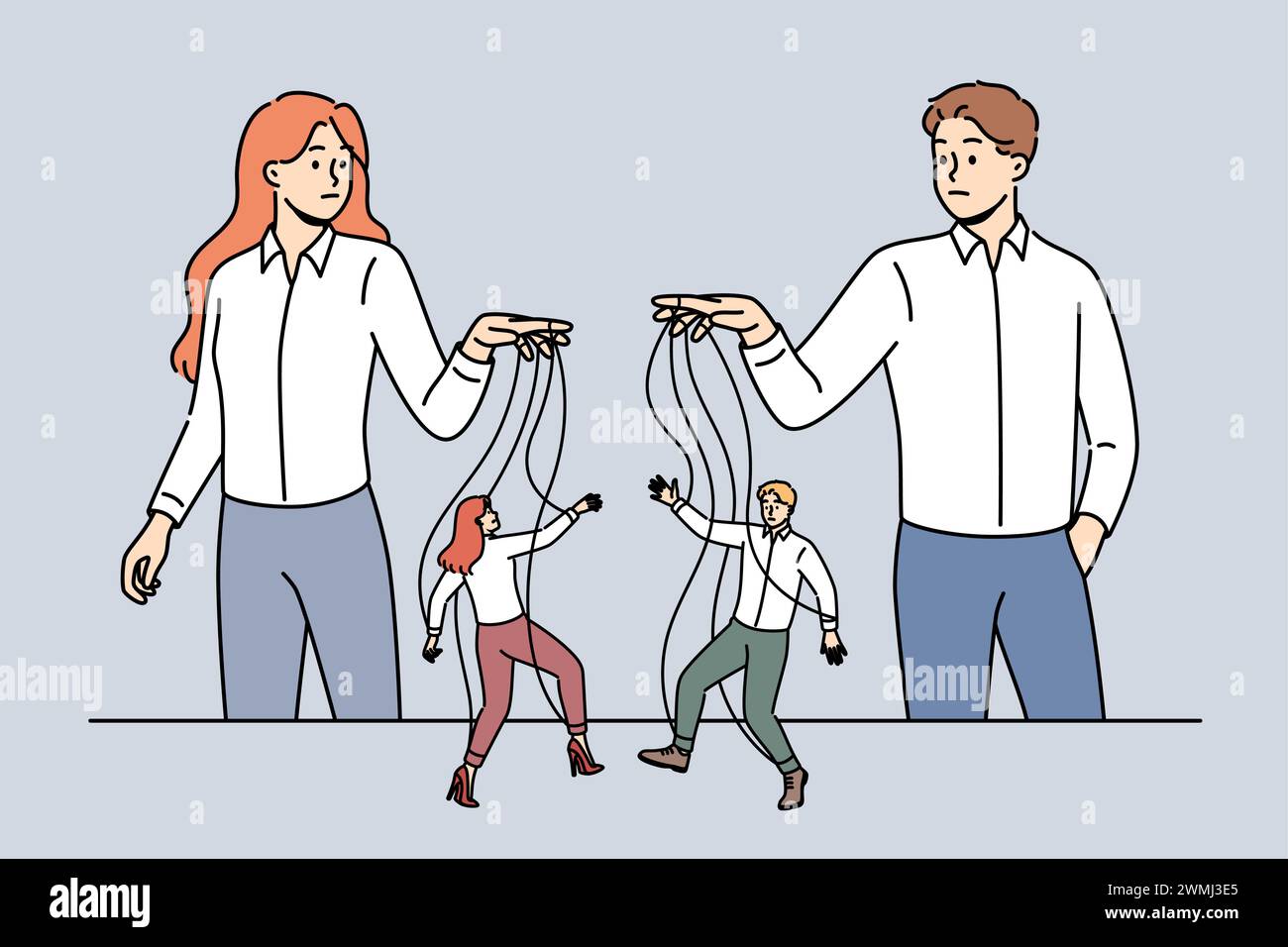 Female puppets Stock Vector Images - Alamy