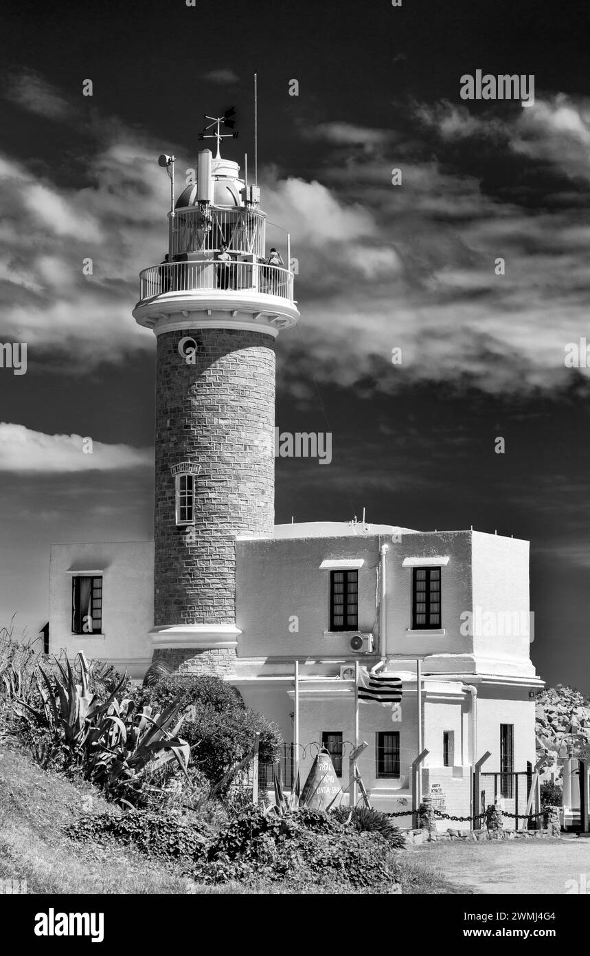 Punta lighthouse architecture Black and White Stock Photos & Images - Alamy