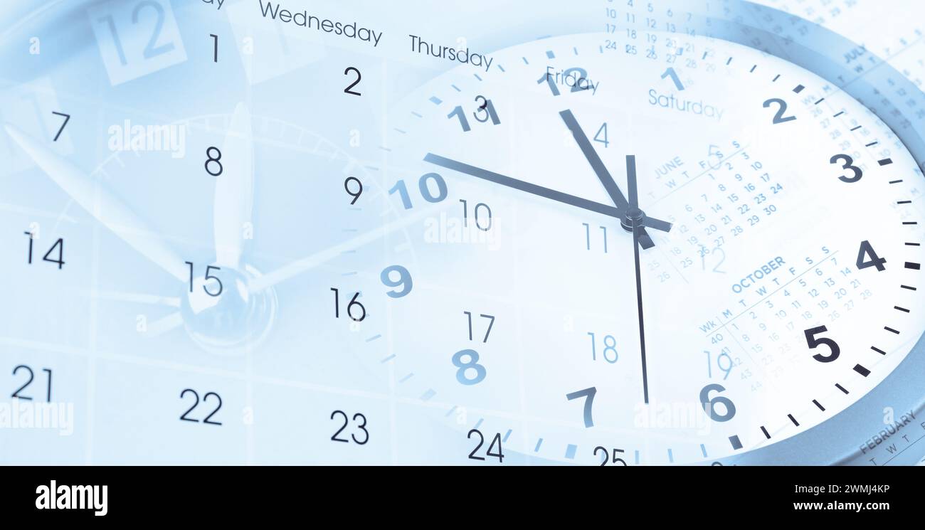 Calendars clocks hi-res stock photography and images - Alamy