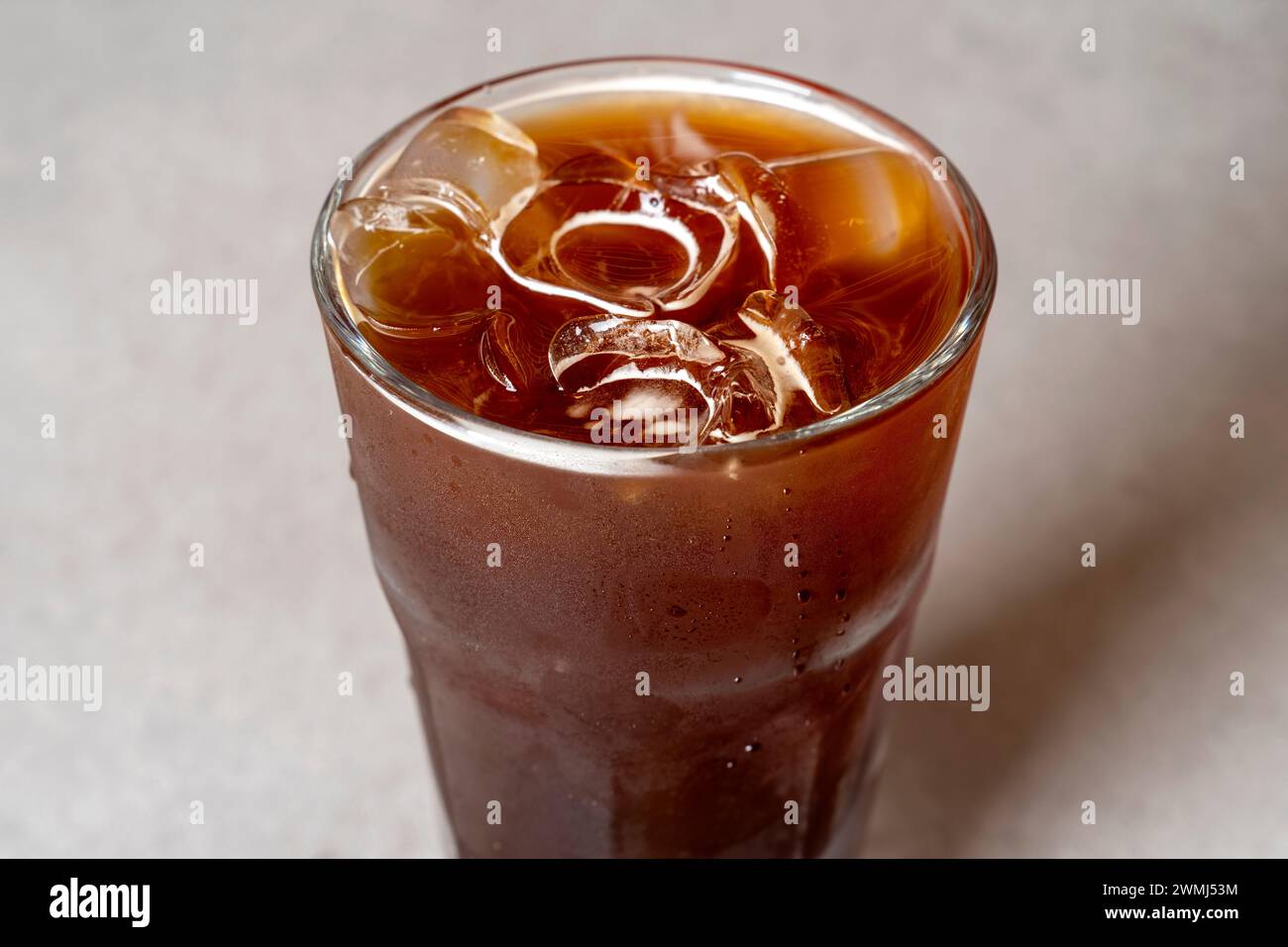Sandwich Americano Coffee Ice Brunch Box Stock Photo - Alamy