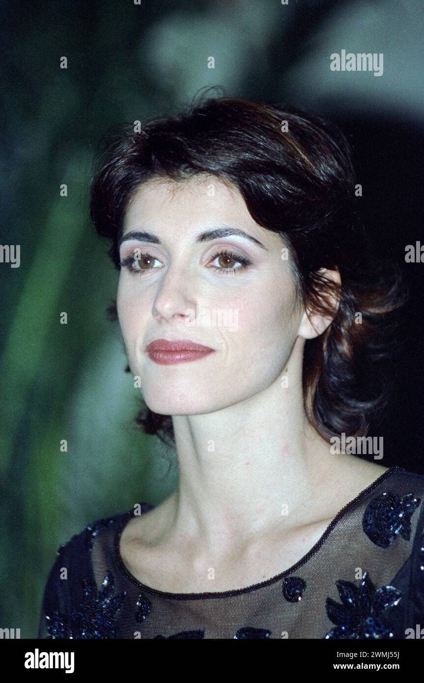 Sanremo Italy 24/02/1996: Giorgia, Italian singer,during the television ...