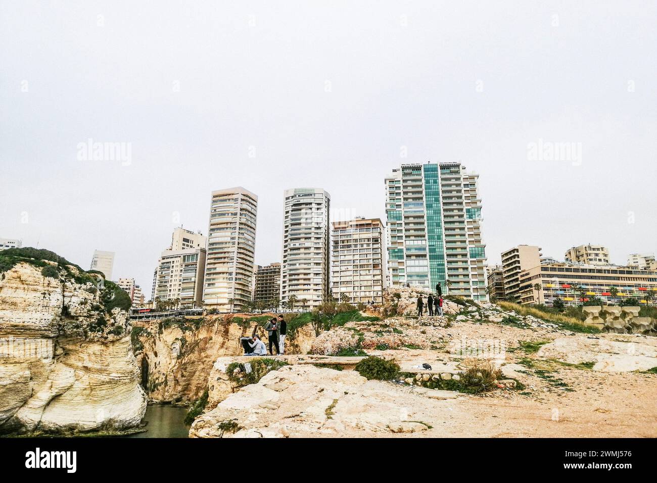 Lebanon, Beirut, buildings on the corniche Stock Photo - Alamy
