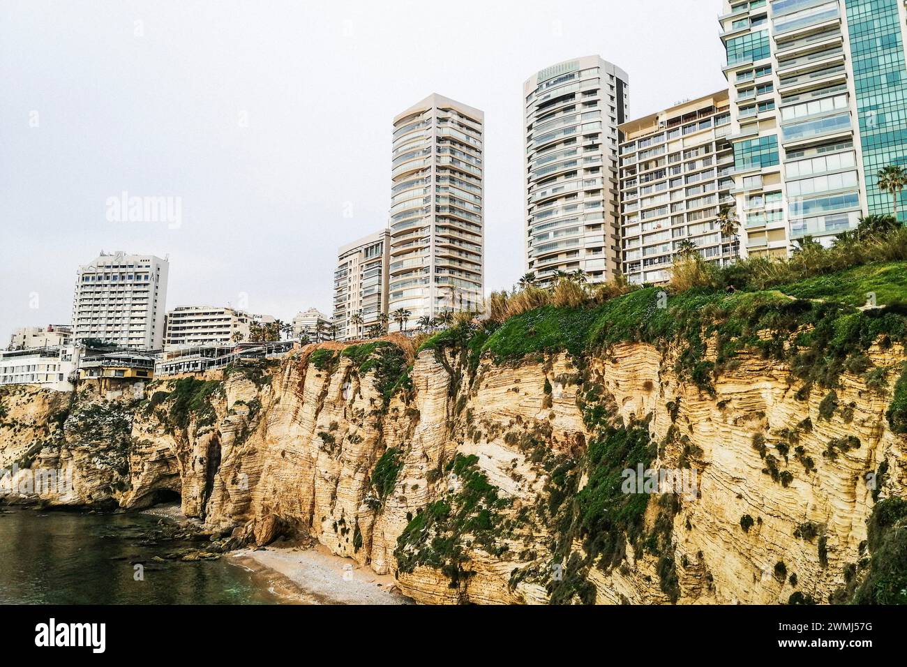 Lebanon, Beirut, buildings on the corniche Stock Photo - Alamy