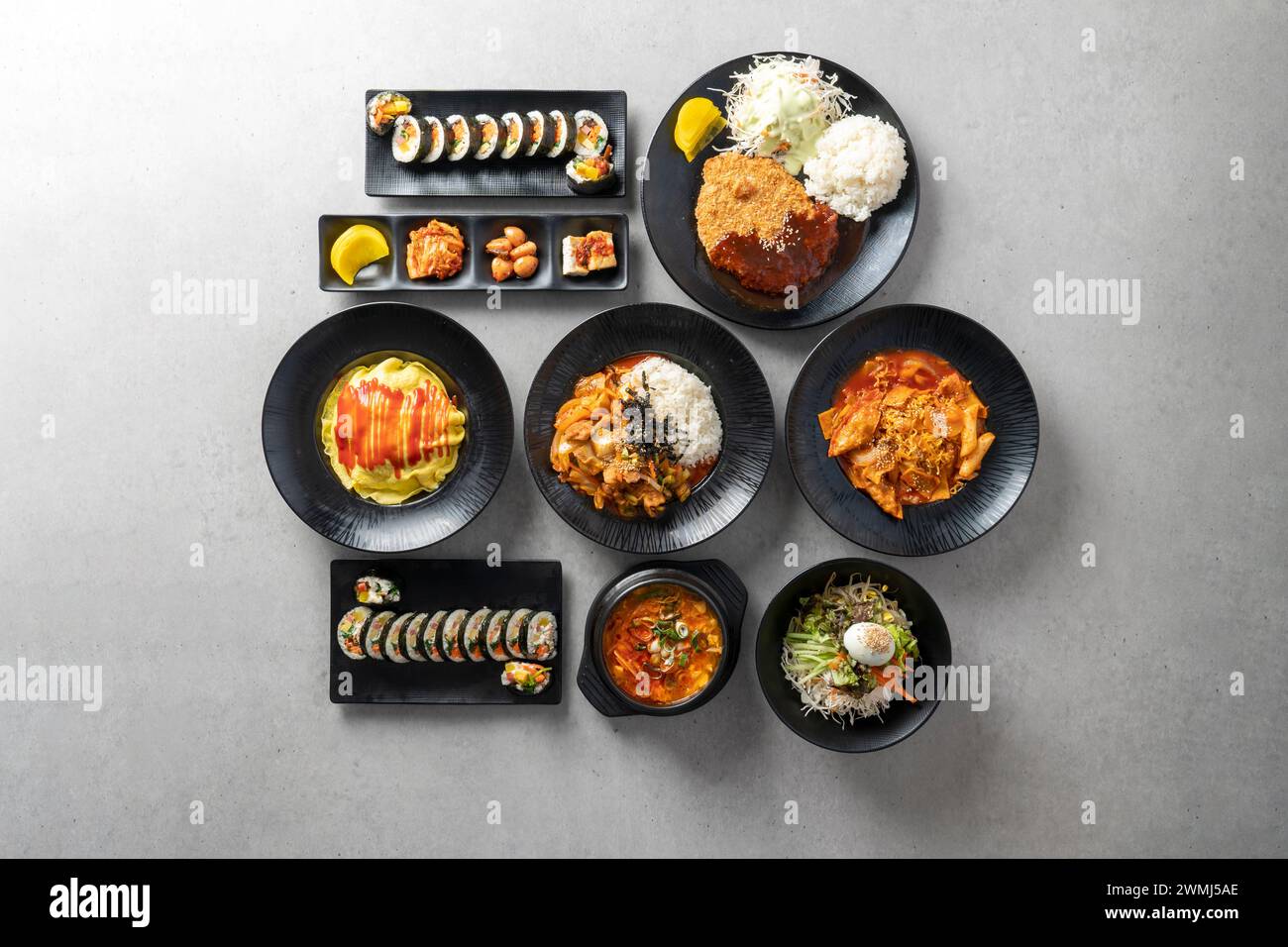 Rabokki Tteokbokki Soft Tofu Stew Jeyuk Rice Bowl Jjolmyeon Pork Cutlet ...