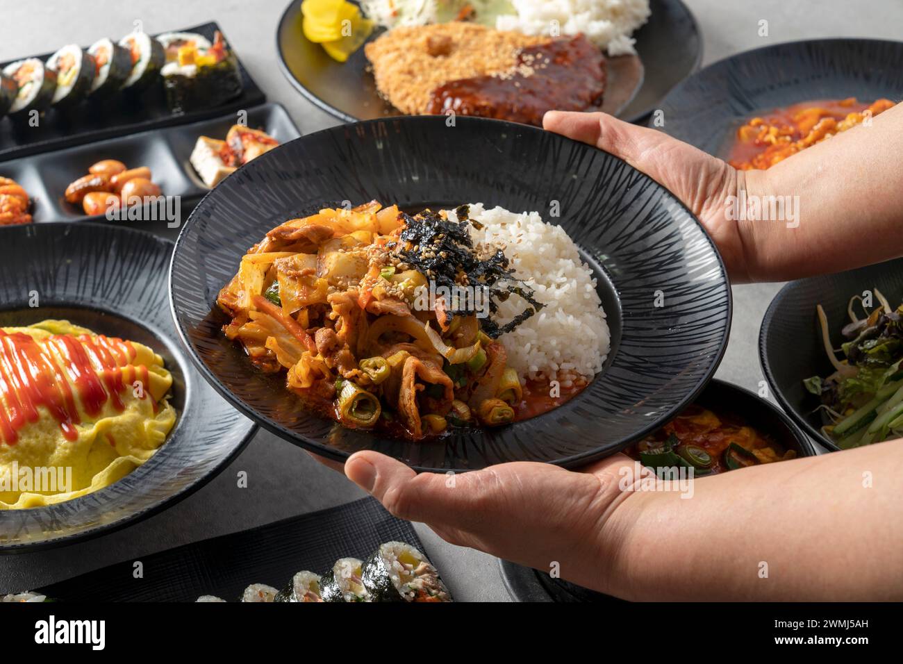 Rabokki Tteokbokki Soft Tofu Stew Jeyuk Rice Bowl Jjolmyeon Pork Cutlet ...