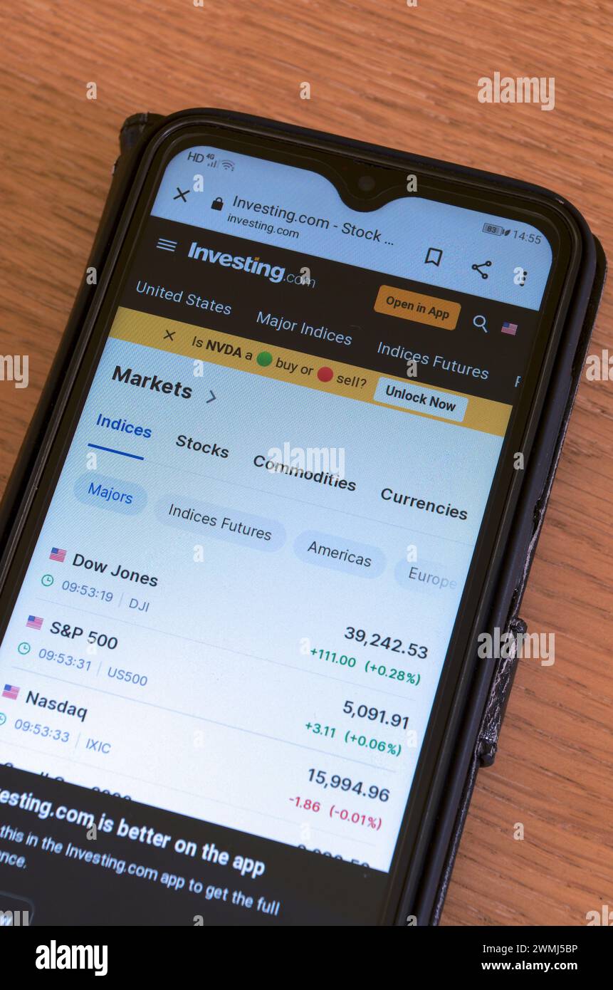 Investing com finances hi-res stock photography and images - Alamy