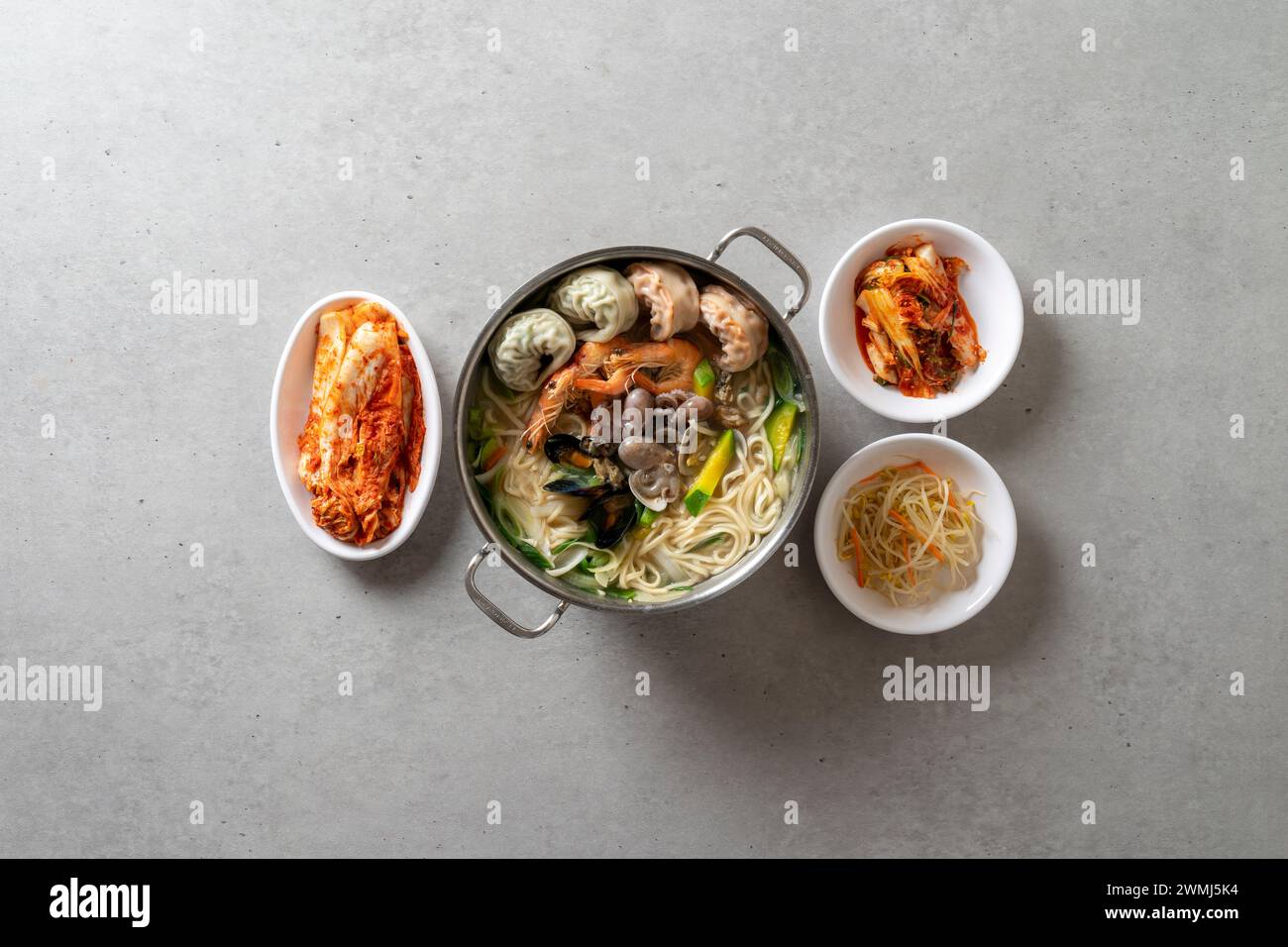 Kalguksu Dumpling Seafood Dumpling Hot Pot noodle Korean food dish ...
