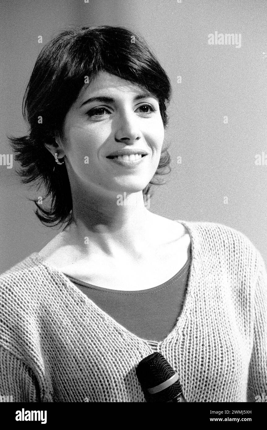 Milan Italy 20/03/1996: Giorgia, Italian singer,during the television ...