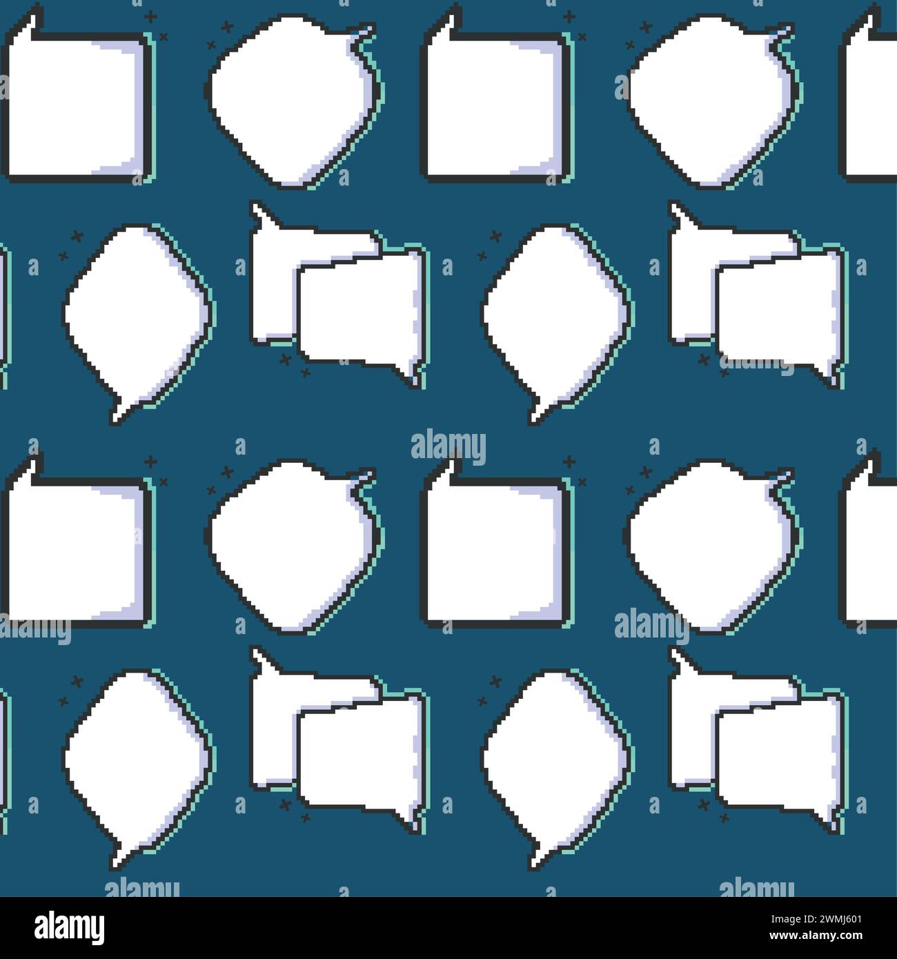 Comic bubble chat pattern background Vector Stock Vector Image & Art ...