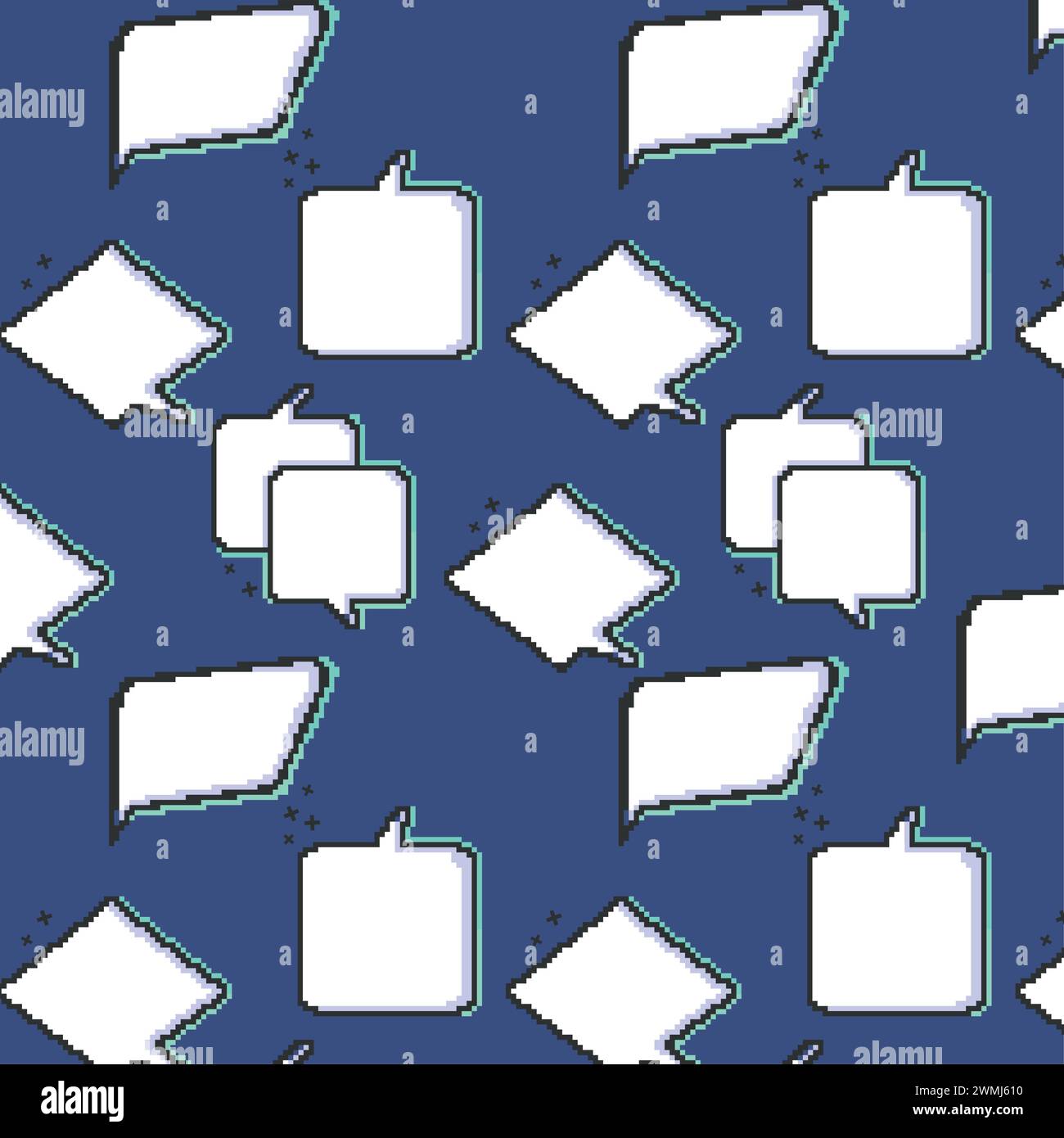 Comic bubble chat pattern background Vector Stock Vector Image & Art ...