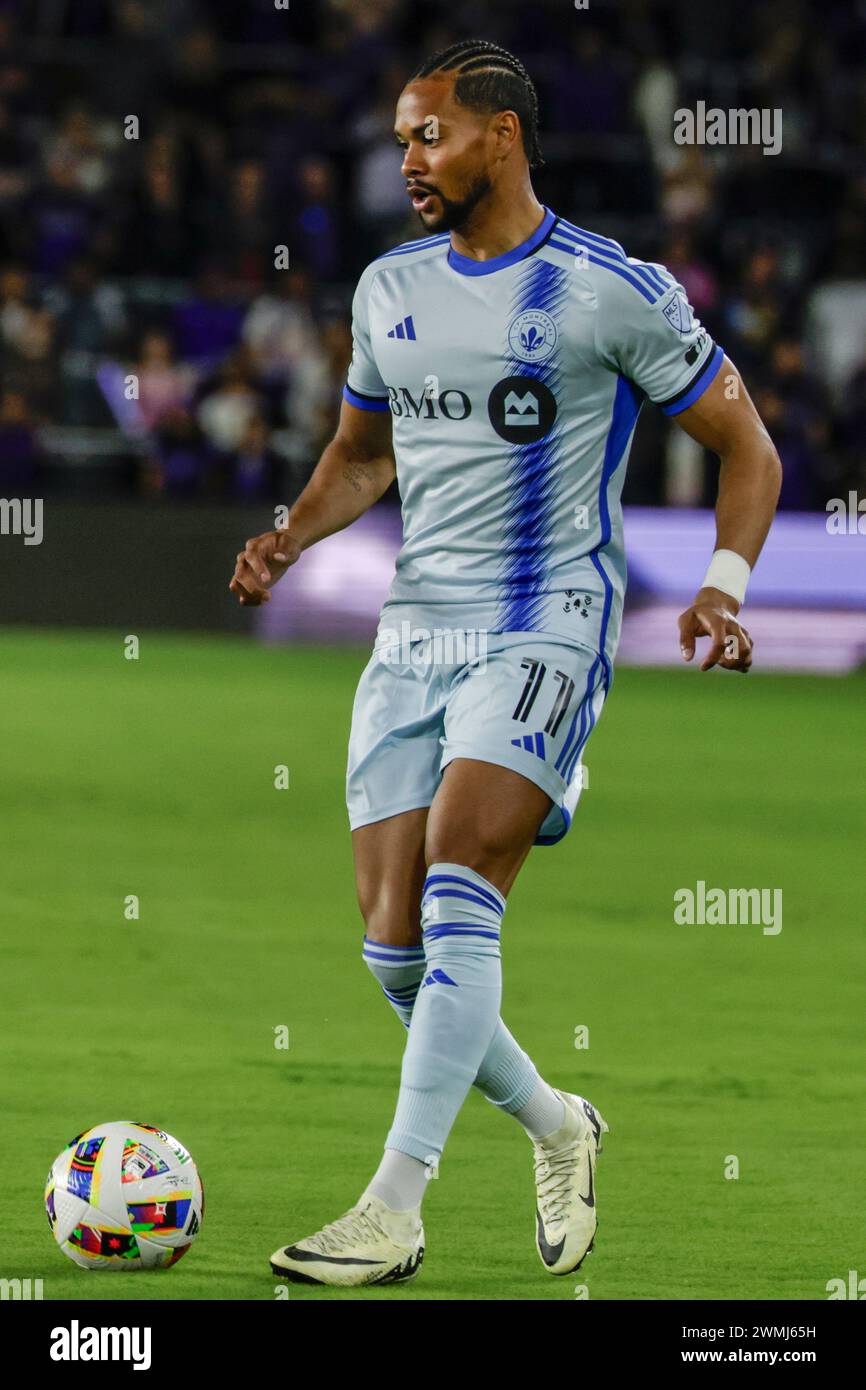 CF Montréal forward Ariel Lassiter (11) handles ball against Orlando ...