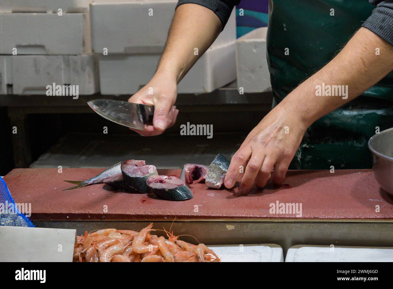 Hands fisherman gloves hi-res stock photography and images - Alamy