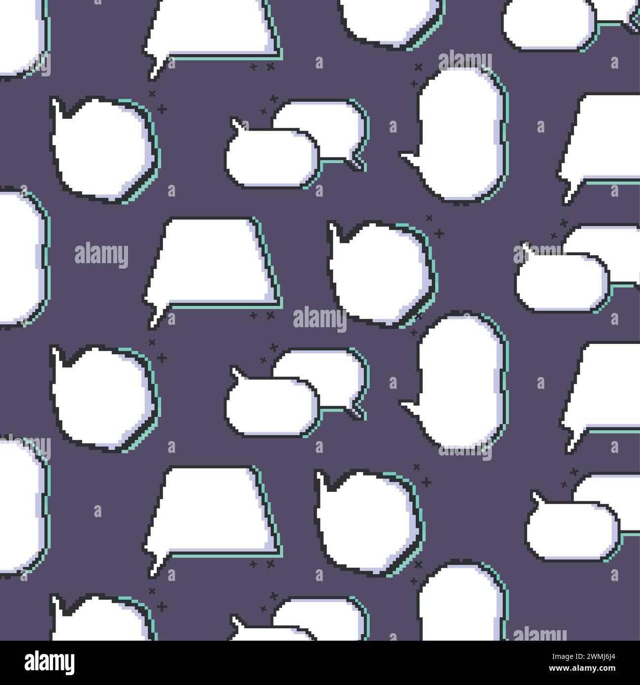 Comic bubble chat pattern background Vector Stock Vector Image & Art ...