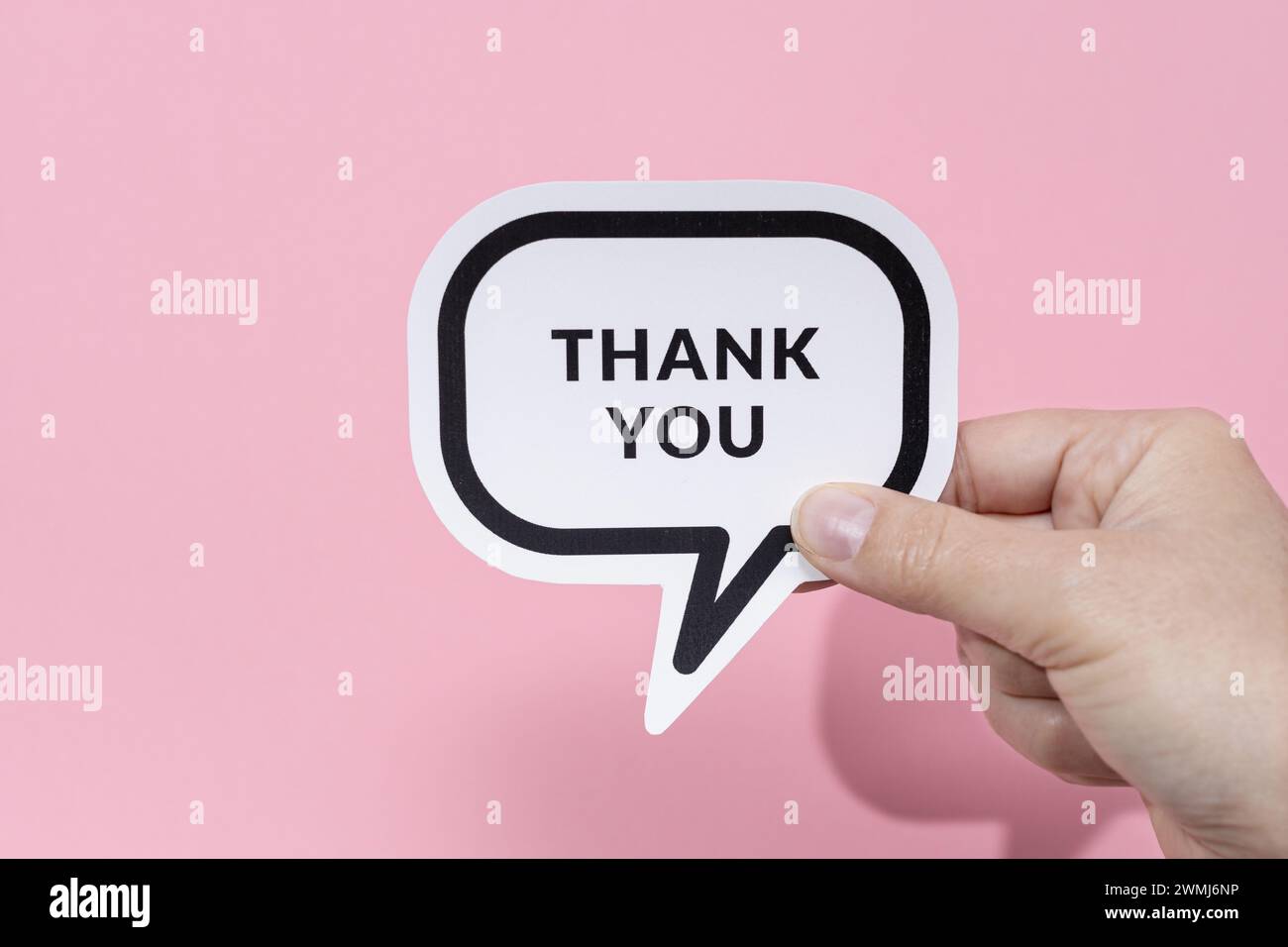 Thank you speech bubble hi-res stock photography and images - Alamy
