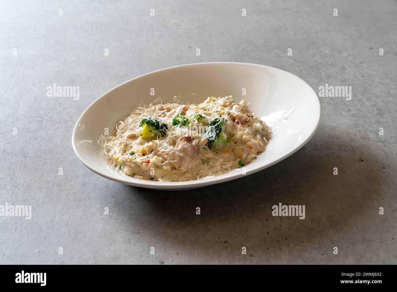 Korean food dish Ricotta cheese salad, hotchkit piralf, shrimp pilaf ...