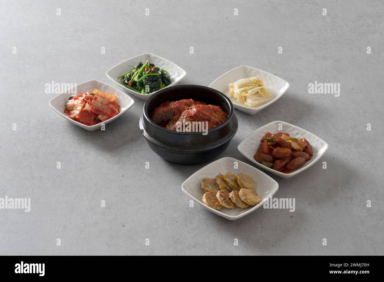 Korean food dish Dongtae-tang Kimchi Roll Mackerel Braised Mackerel ...