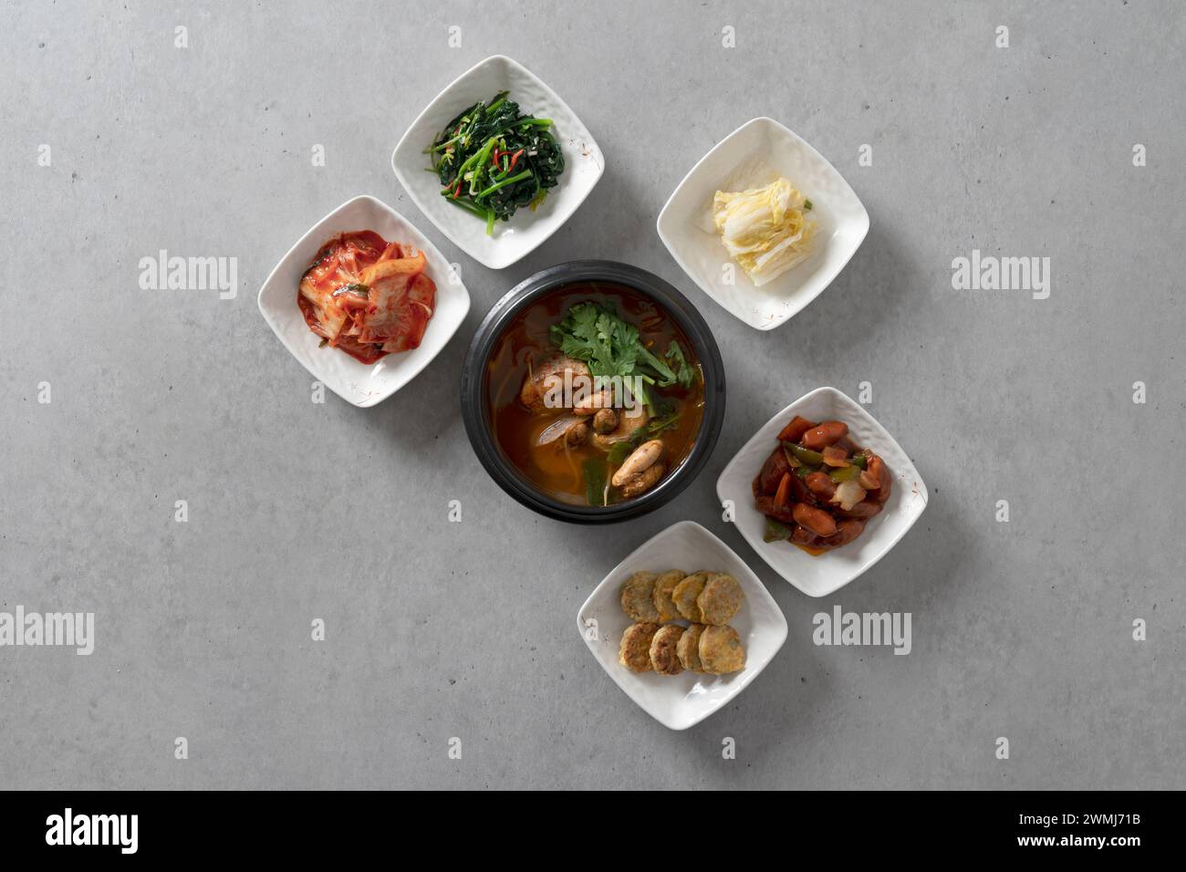 Korean food dish Dongtae-tang Kimchi Roll Mackerel Braised Mackerel ...