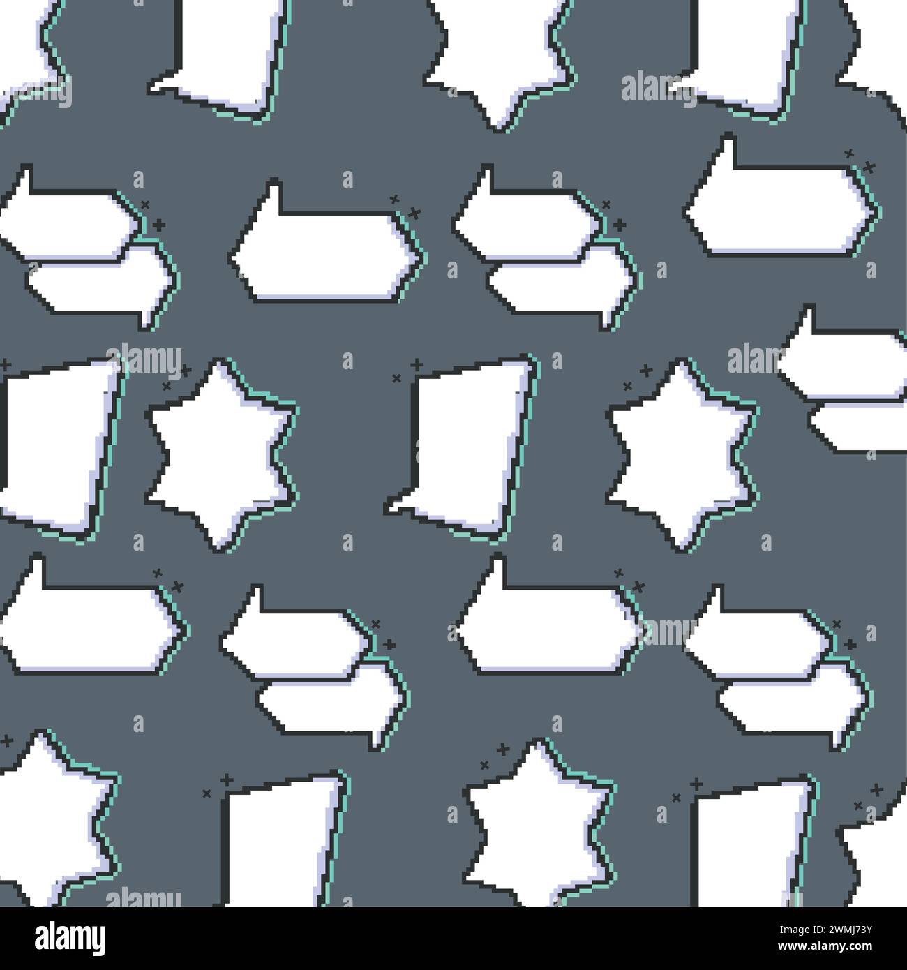 Comic bubble chat pattern background Vector Stock Vector Image & Art ...