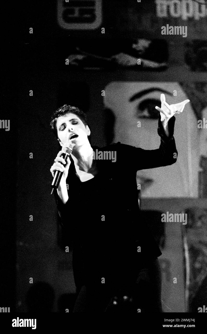 Milan Italy 08/04/1998: Giorgia, Italian singer, live concert at the ...
