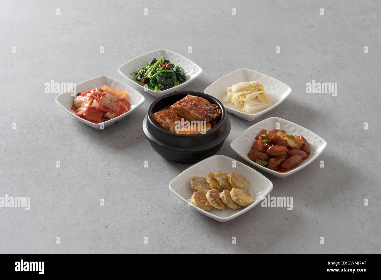 Korean food dish Dongtae-tang Kimchi Roll Mackerel Braised Mackerel ...