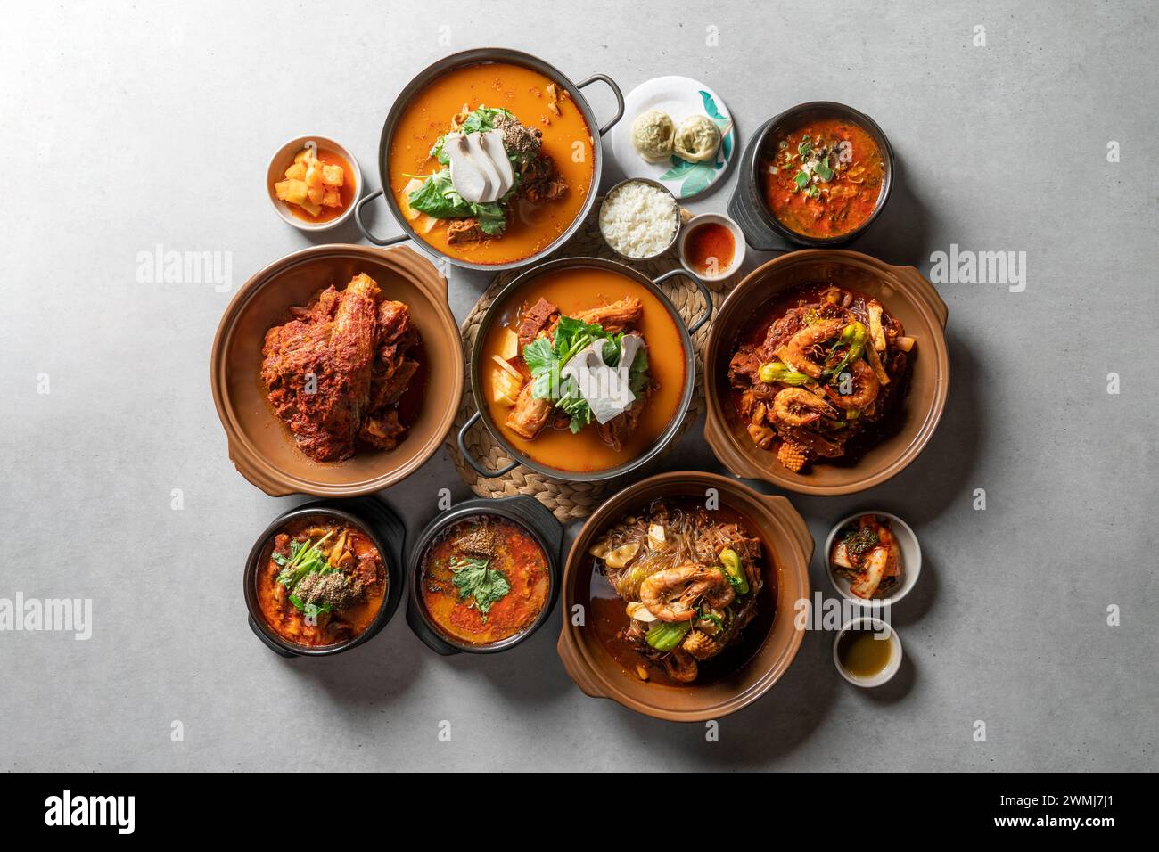 Pork Rib Hangover Soup Marketplace Rice Soup Boneless Bone Hangover Soup Gamjatang Ripe