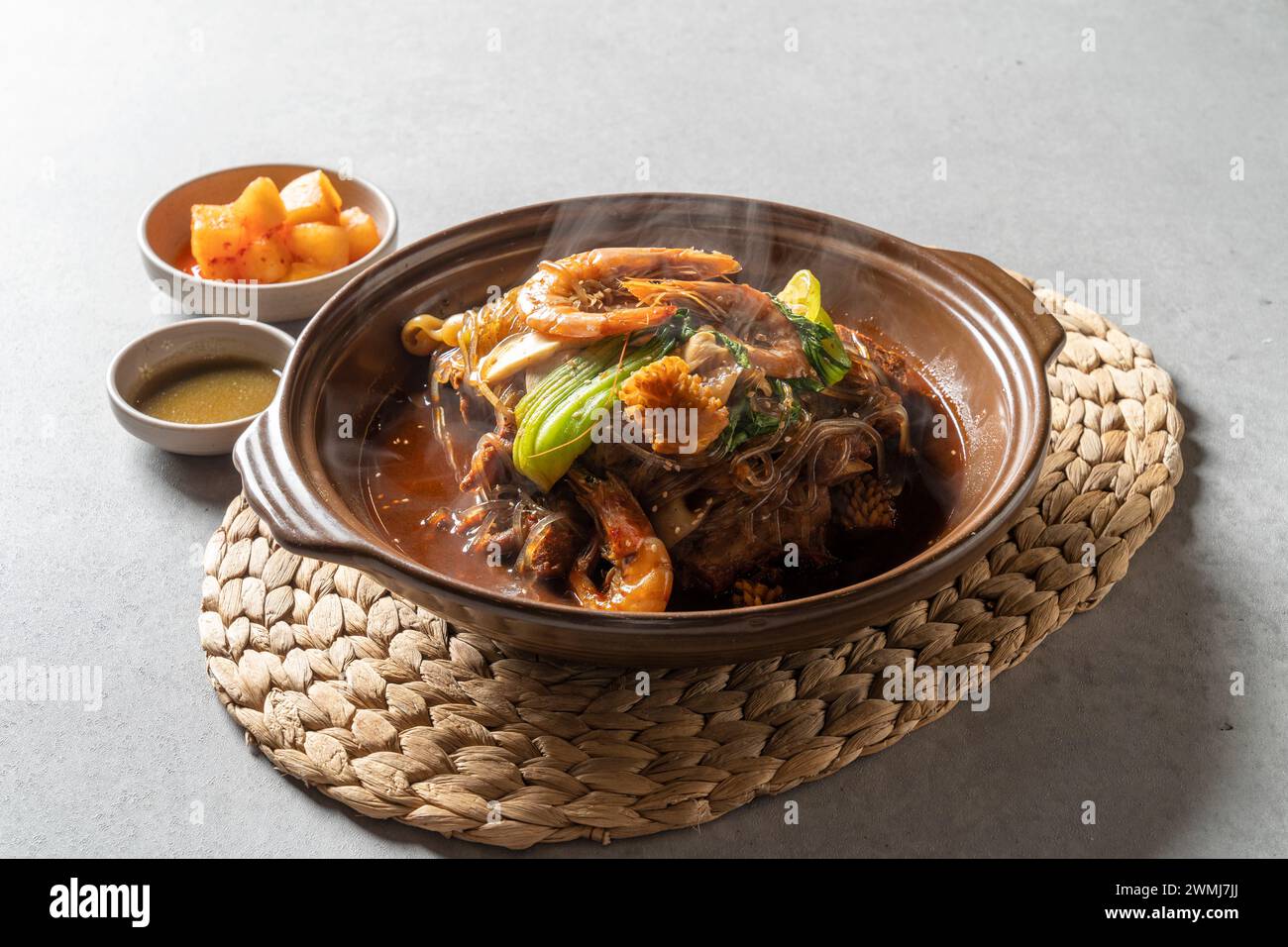 Pork rib hangover soup, marketplace rice soup, boneless bone hangover soup, gamjatang, ripe ...