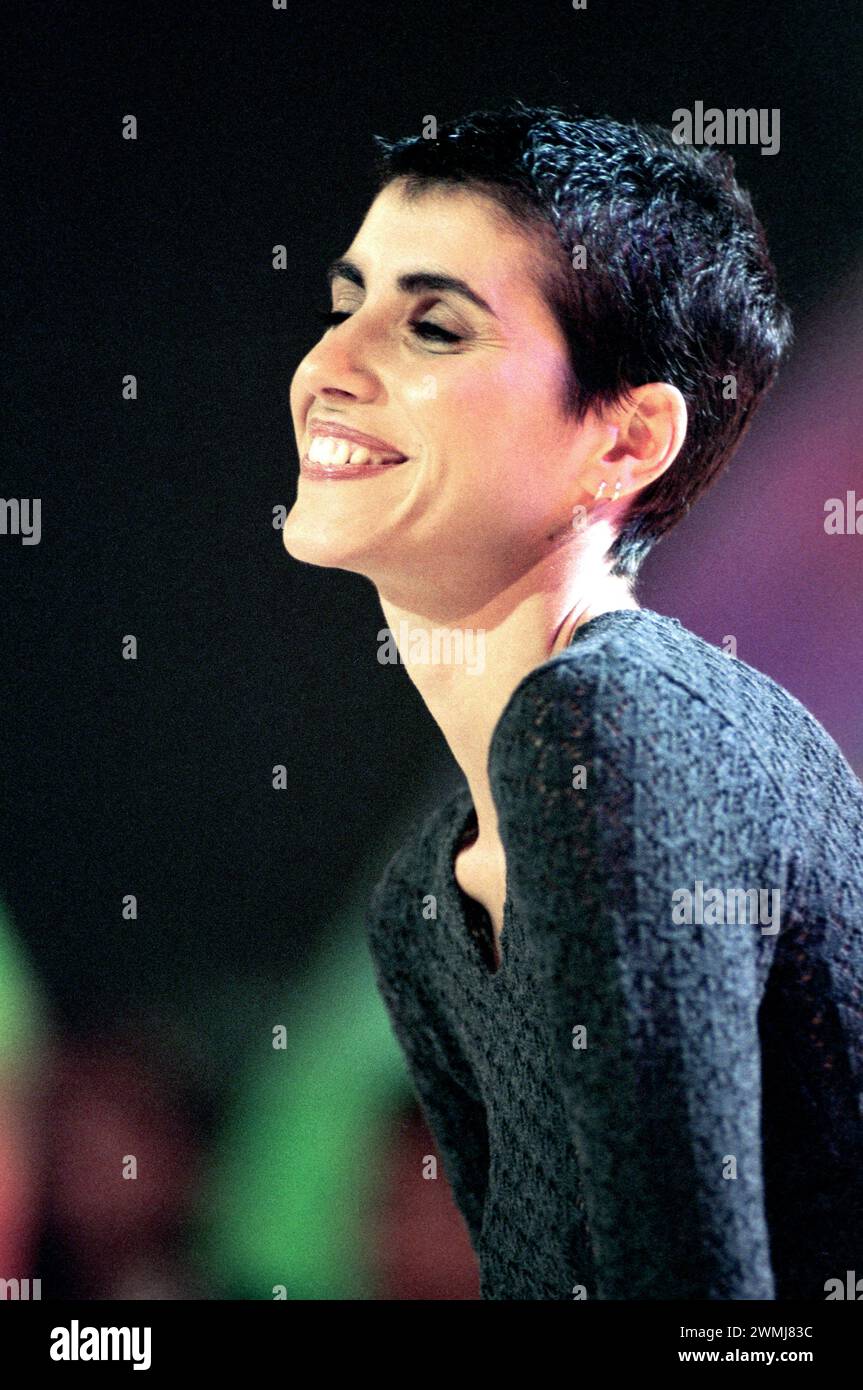 Milan Italy 12/05/1998: Giorgia, Italian singer, during the television ...
